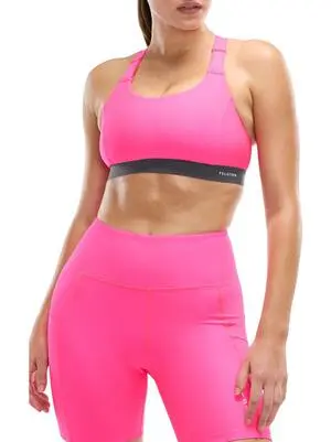 PELOTON Enhanced Support Racerback Bra - Hot Pink