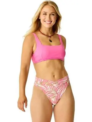 Carve Designs Mae Bikini Bottom Pink Oasis