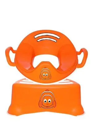 MY CARRY POTTY Toilet Seat And Step Stool Bundle - Clownfish
