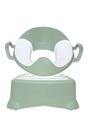 MY CARRY POTTY Toilet Seat And Step Stool Bundle - Sage Green