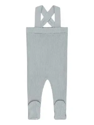 ELY'S & CO. Ribbed Overalls - Blue