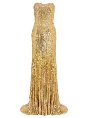 Jenny Packham Sarai Embellished Gown - Cashmere