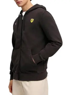 PUMA Scuderia Ferrari Sportswear Logo Zip Hoodie - Puma Black