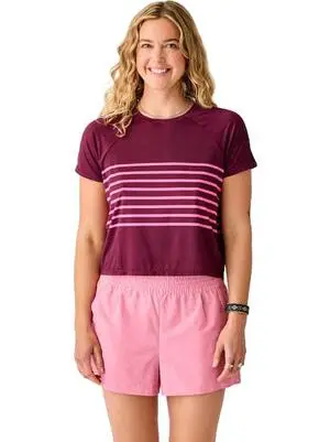 Carve Designs Banzai Top Hot Pink Stripe