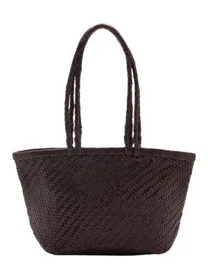 Mango Braided Shoulder Bag - Chocolate