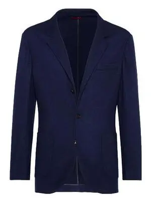 Brunello Cucinelli Cashmere Jersey Blazer - Blue