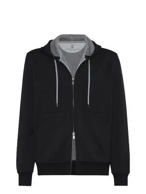 Brunello Cucinelli Double Cloth Sweatshirt - Black