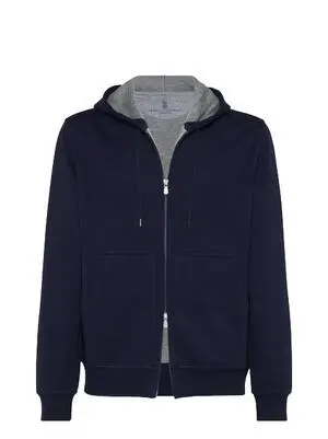 Brunello Cucinelli Double Cloth Sweatshirt - Cobalt