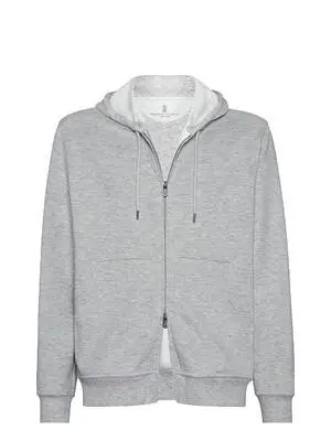 Brunello Cucinelli Double Cloth Sweatshirt - Medium Grey