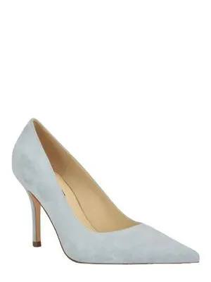 Nine West Gemmha Pointed Toe Pumps Light Blue