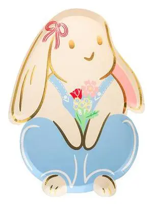 DAYDREAM SOCIETY Bunnies In The Garden Large Plates - Asssorted Pre-pack
