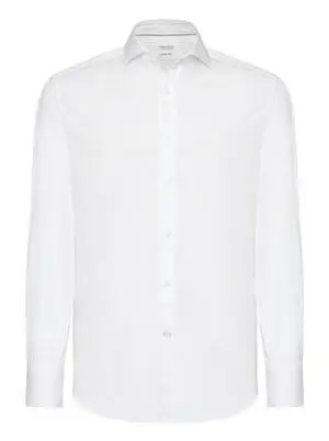 Brunello Cucinelli Spread Collar Shirt - White