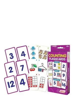 JUNIOR LEARNING Counting Flashcards - Multicolored