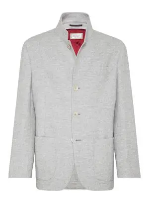 Brunello Cucinelli Cashmere Blazer - Light Grey