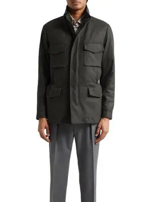Boglioli Padded Field Jacket - Olive