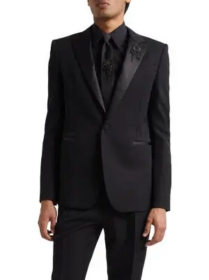 ALEXANDER MCQUEEN Sailor Tattoo Rose Wool Dinner Jacket