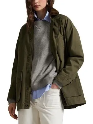 Polo Ralph Lauren Relaxed Cotton Twill Utility Jacket - Olive