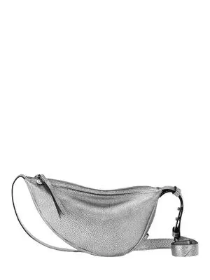 THE SAK Tess Sling Leather Bag Dark Silver