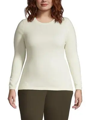 LANDS' END Cashmere Sweater Fresh Ivory