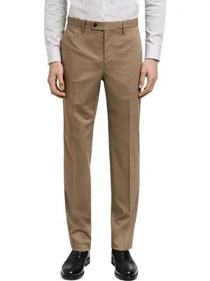Mango Monaco Slim-fit Suit Pants - Medium Brown
