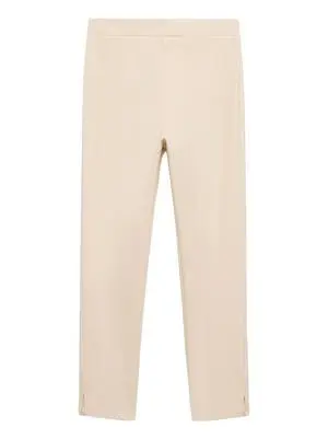 Mango Crop Skinny Pants - Ecru