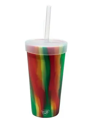 SILIPINT 22-ounce Silicone Straw Tumbler Cup - Multicolored