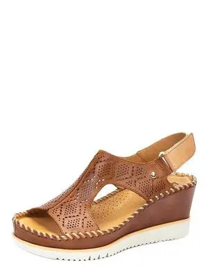 Pikolinos Aguadulce Slingback Wedge Sandal - Brandy