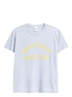 RE/DONE Montauk Organic Cotton Blend T-shirt - Hazy Blue/yellow