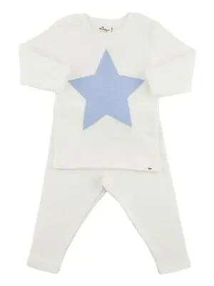 OH BABY! Star Fog Slub Two Piece Set - Cream