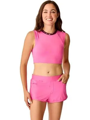 Carve Designs Mid-Rise Stretch Shorts Hot Pink