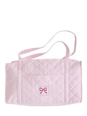 LITTLE ENGLISH Quilted Duffle Bag - Pink Bow