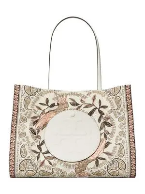Tory Burch Tory Burch Small Ella Printed Tote Pink Cockatoo