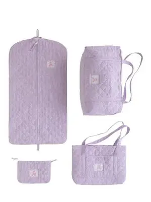 LITTLE ENGLISH Quilted Luggage Set - Ballet