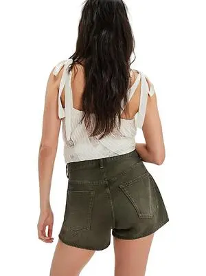 Denimist Haisley Denim Shorts Vintage Dark Olive