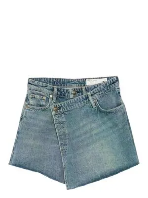 Rag & Bone Belina Cotton Skort - Blue