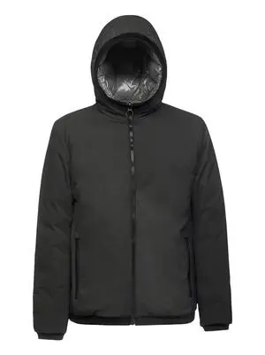 Geox Spherica Hooded Zip-up Jacket - Black