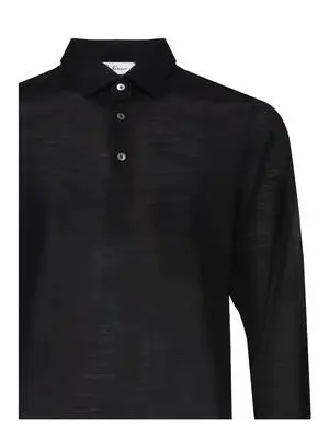 John Galliano Long-sleeve Button Polo Shirt - Blue