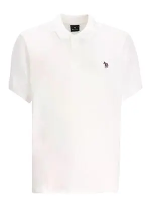 Paul Smith Zebra-patch Polo Shirt - White