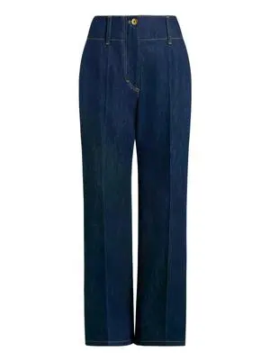 PATOU Wide-waistband Jeans - Blue