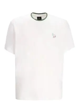 Paul Smith Zebra-embroidered T-shirt - White