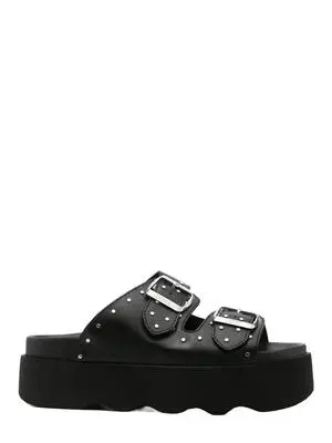 DR. SCHOLL'S SHOES 40mm Beatriz Studded Platform Sandals - Black