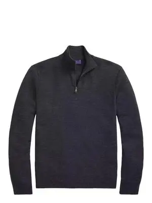 Ralph Lauren Half-zip Wool Jumper - Grey