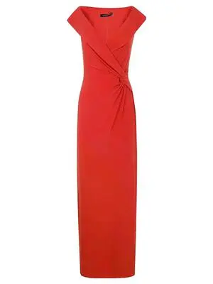 Ralph Lauren Knot-detail Maxi Dress - Red