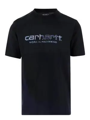 Carhartt Work In Progress S/s Solar Chrome Script T-shirt - Blue
