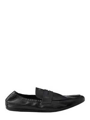Prada Shuffle Antiqued-leather Loafers - Black