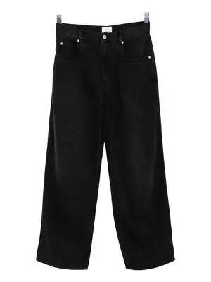Isabel Marant Pleated Faded Jeans - Black