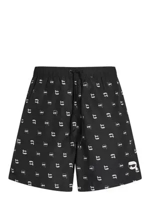 Karl Lagerfeld Ikon Swim Shorts - Black