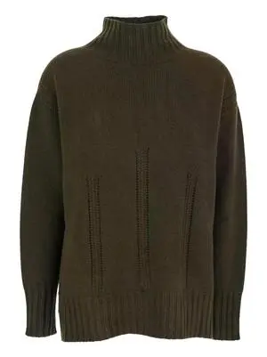 TOM FORD Knitted Mock Neck Sweater - Green