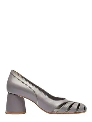 STUDIO CHOFAKIAN 50mm Cone-heel Cutout Pumps - Purple
