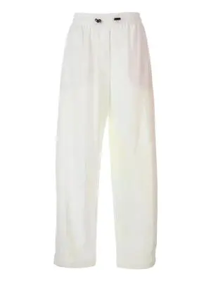 Brunello Cucinelli Elasticated-waist Trousers - White